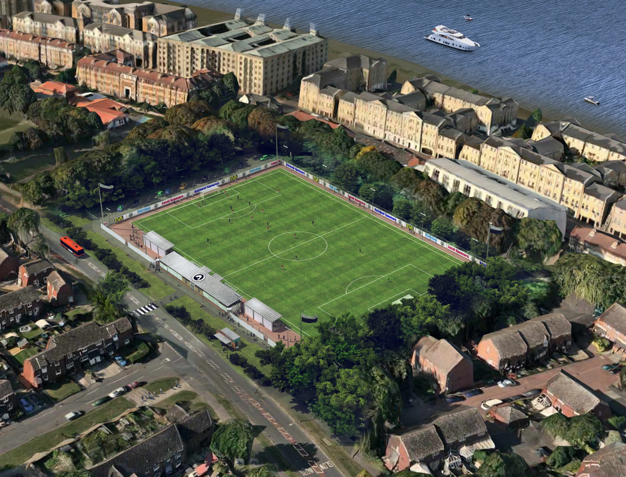 Fisher FC Football Stadium | Commercial CGI | Emperor Vision